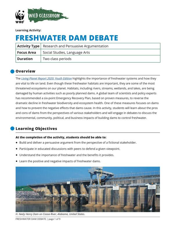 The Living Planet Report: Youth Edition | Educators Toolkits | WWF