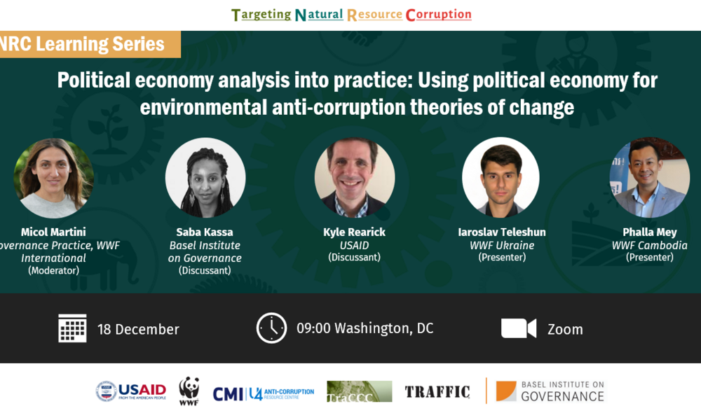 TNRC Event PEA into practice: Using political economy for environmental anti-corruption theories ...