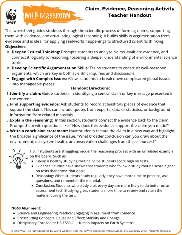 Conservation Current Events | Educators Toolkits | WWF